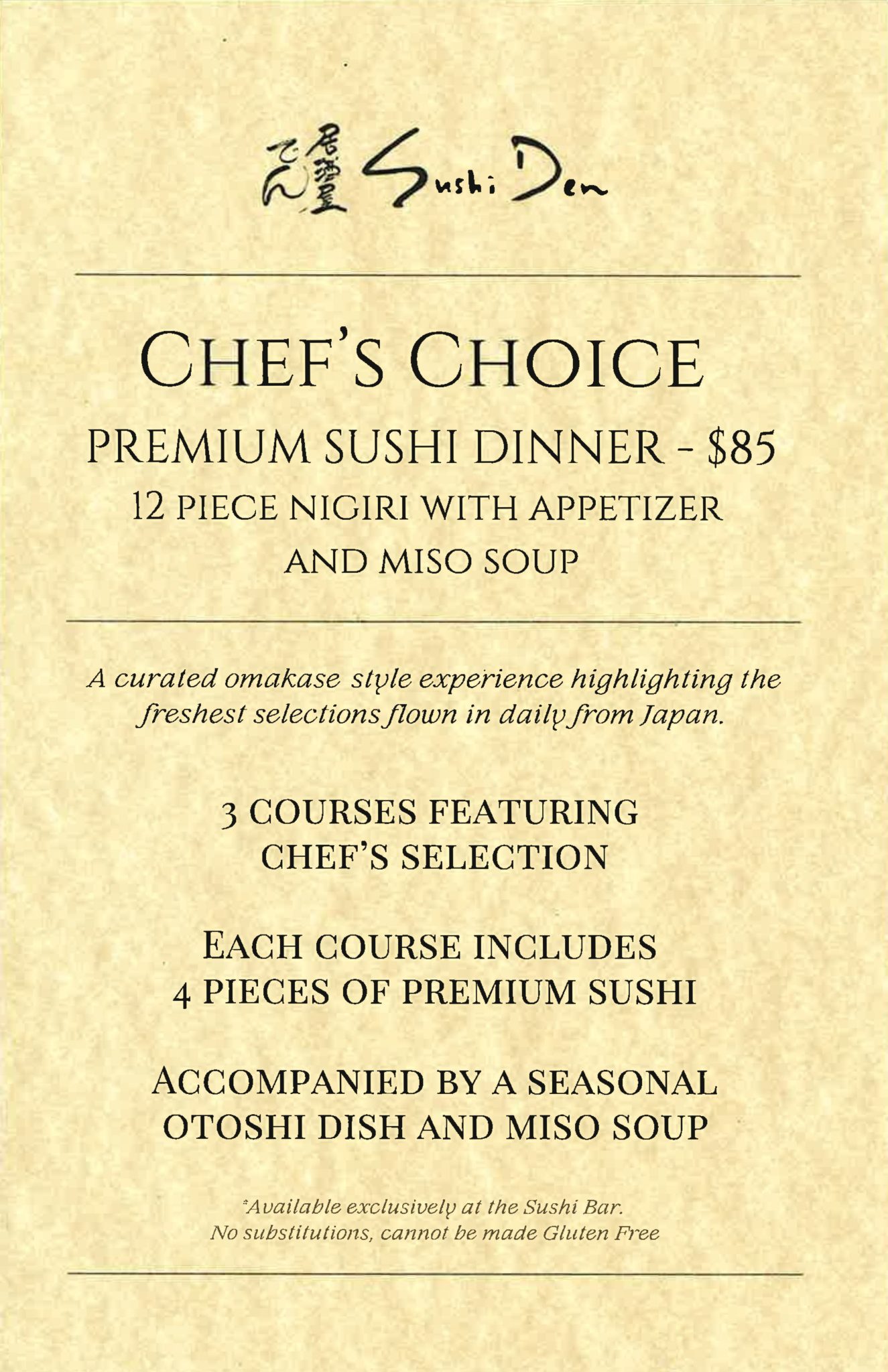 Sushi Den - Sushi & Japanese Restaurant