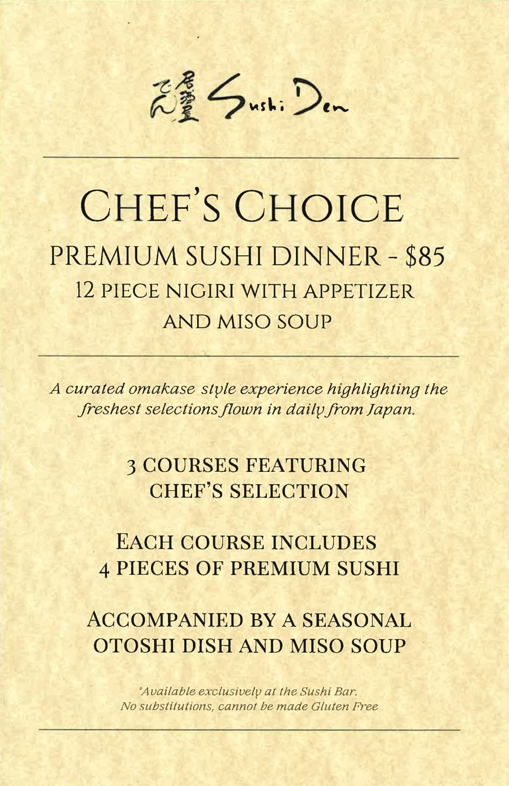 Sushi Den - Sushi & Japanese Restaurant